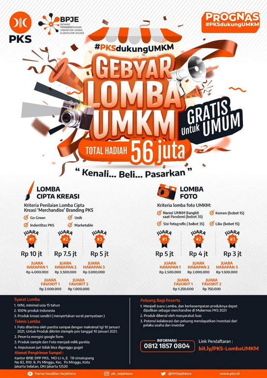 PKS - DPP PKS Adakan Gebyar Lomba UMKM untuk Bangkitkan Ekonomi Nasional PKS - DPP PKS Adakan Gebyar Lomba UMKM untuk Bangkitkan Ekonomi Nasional